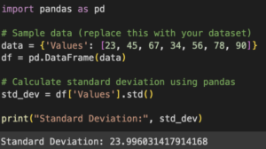 How To Calculate Standard Deviation In Python (Setup, Code, Example ...