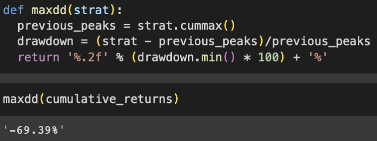 How To Calculate The Drawdown In Python For Your Trading Strategy ...