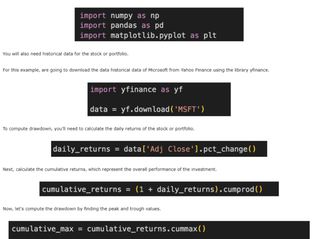 How To Calculate The Drawdown In Python For Your Trading Strategy ...