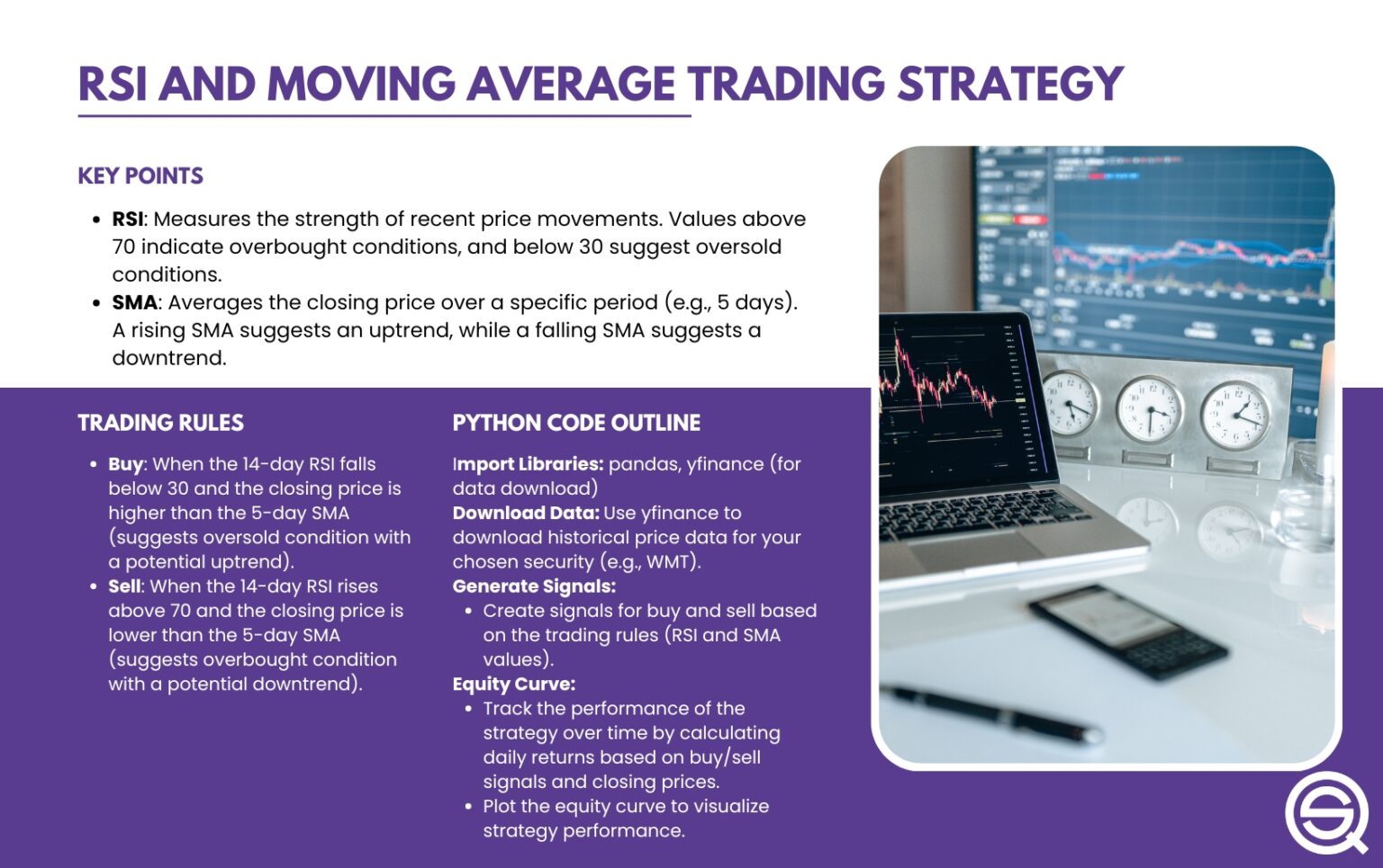 RSI And Moving Average Strategy In Python - QuantifiedStrategies.com