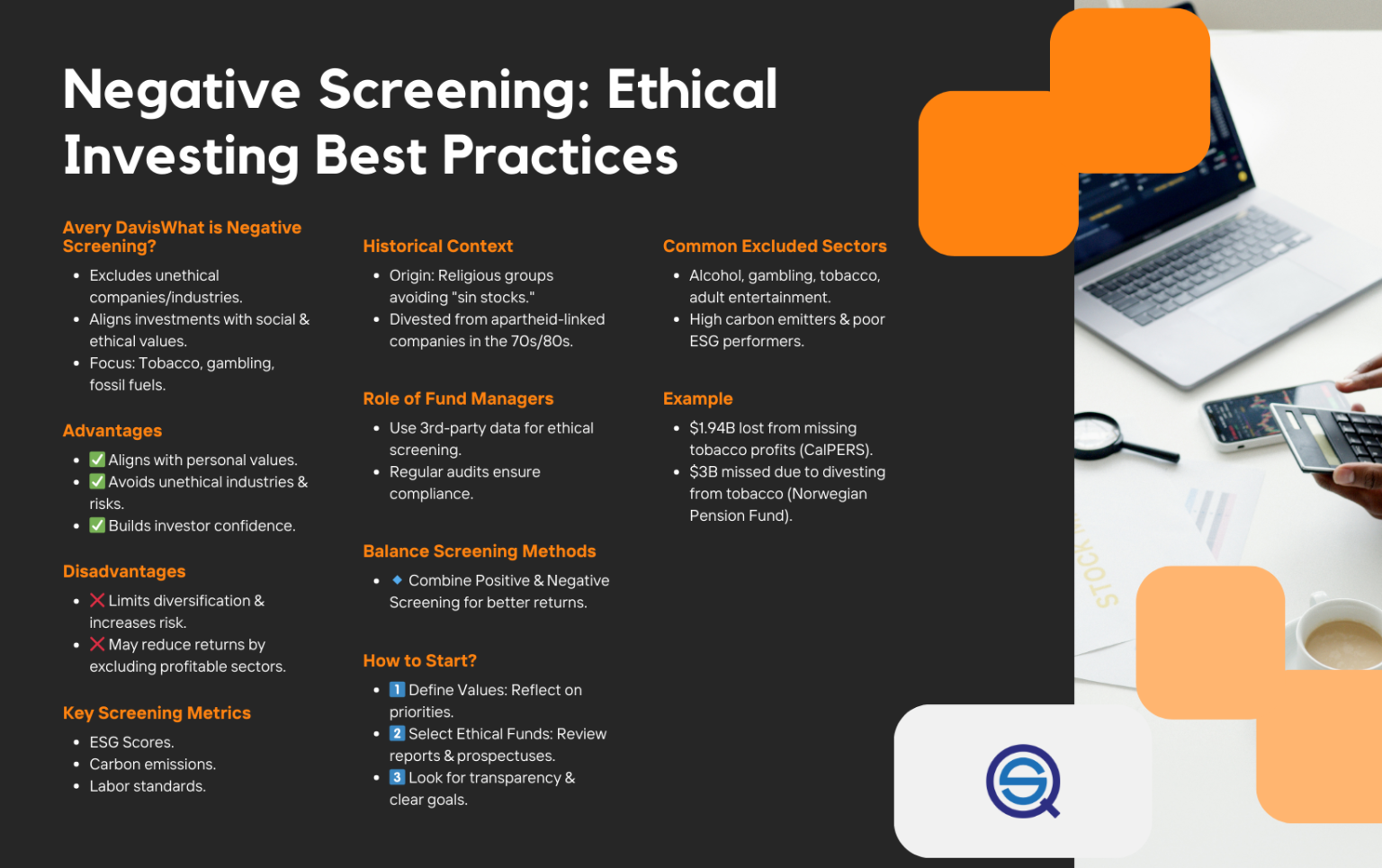 Negative Screening: Best Practices for Ethical Investing ...